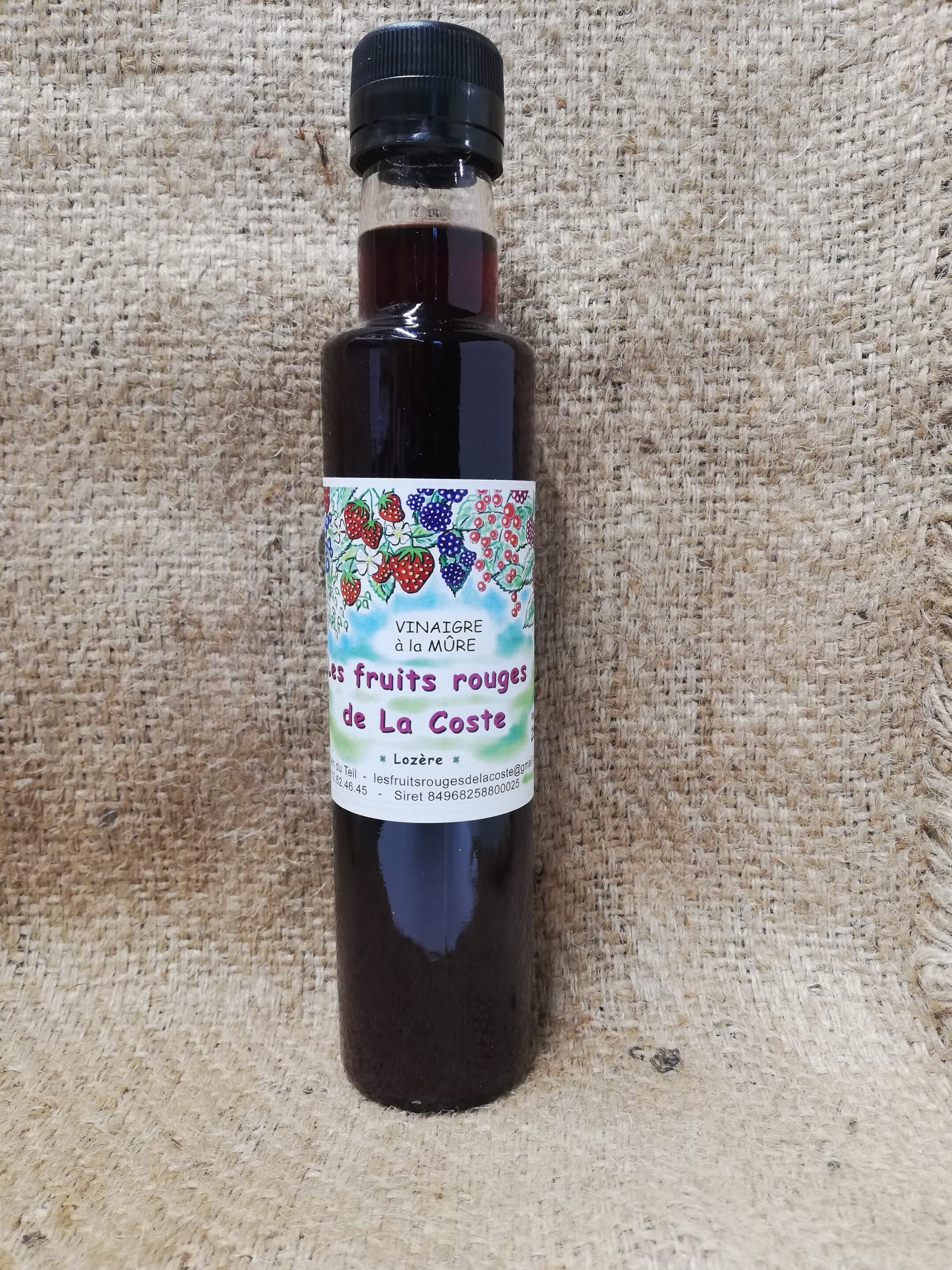 Vinaigre Mûre de Lozère - Les fruits rouges de la Coste