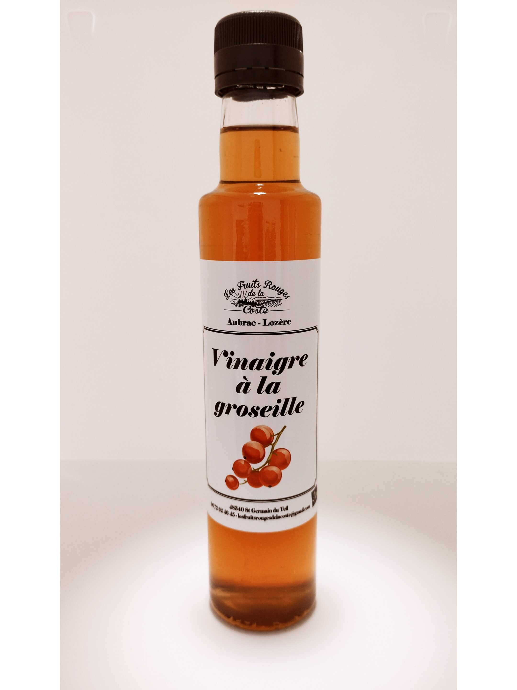 Vinaigre Groseille de Lozère - Les fruits rouges de la Coste