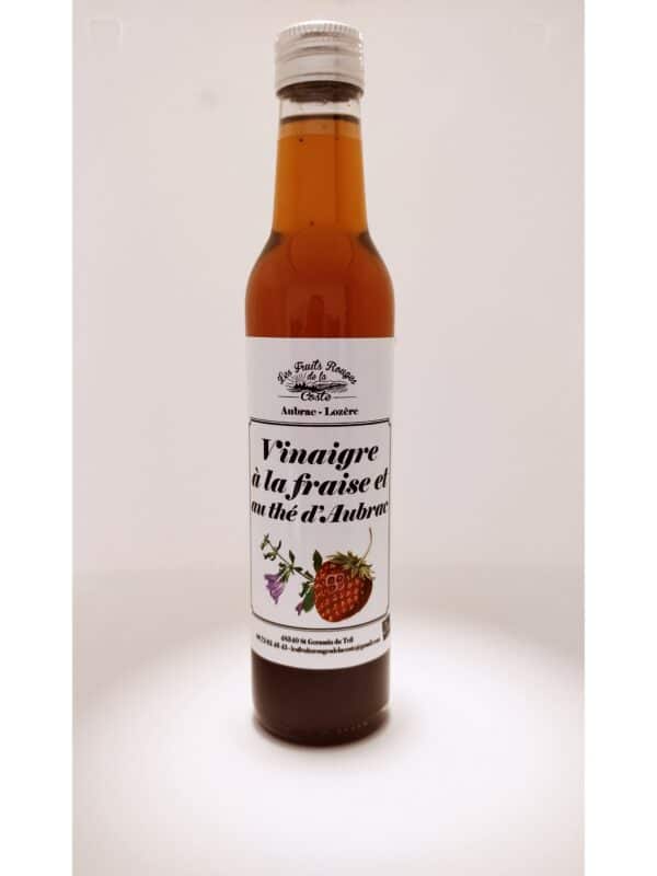 Vinaigre Fraise de Lozère Thé d'Aubrac - Les fruits rouges de la Coste