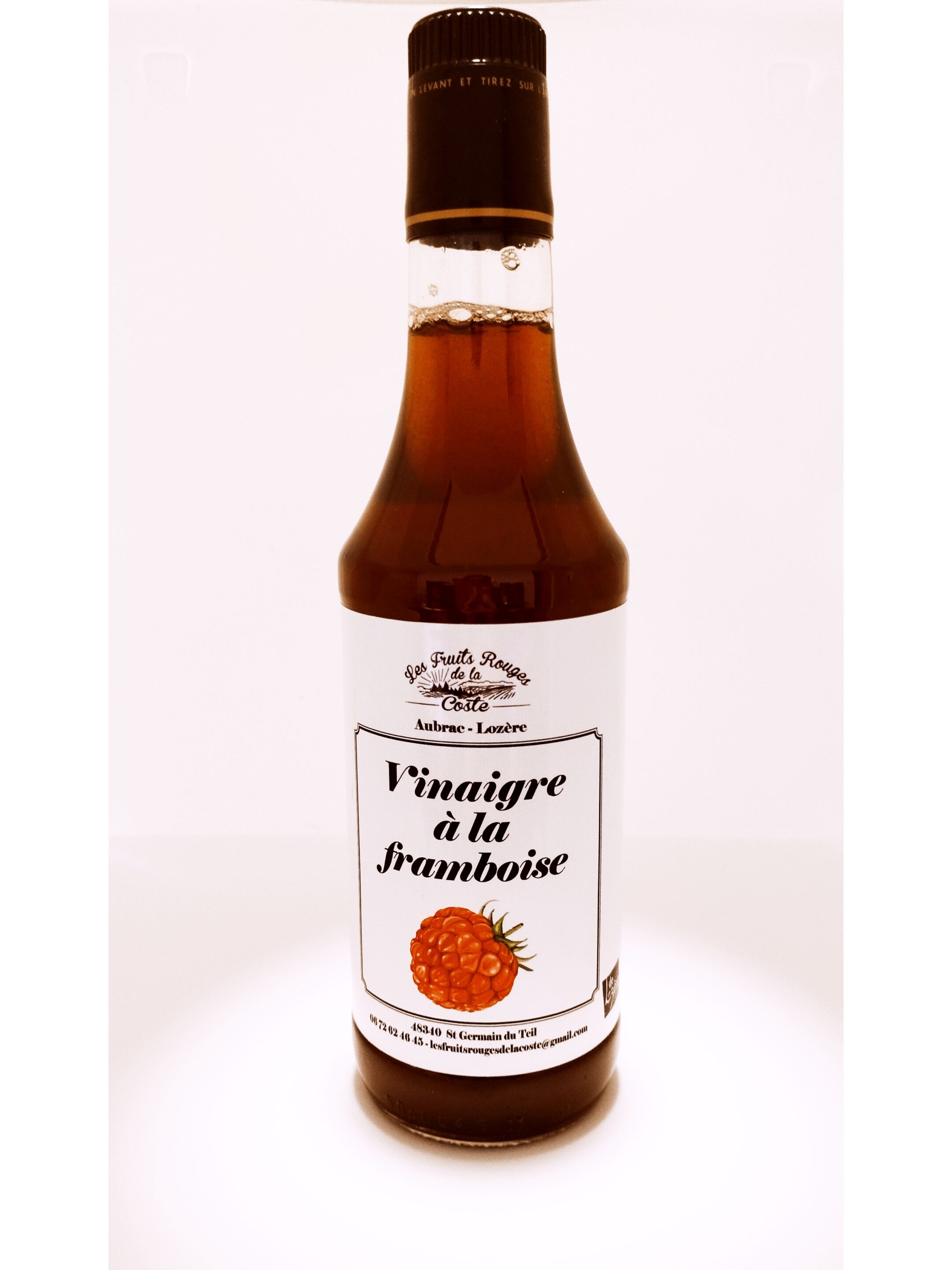 Vinaigre framboise de Lozère - Les fruits rouges de la Coste