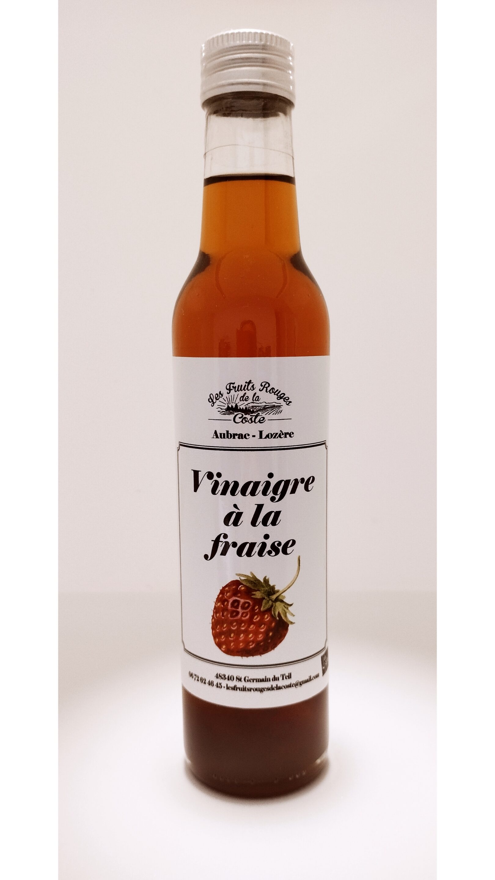 Vinaigre Fraise de Lozère - Les fruits rouges de la Coste