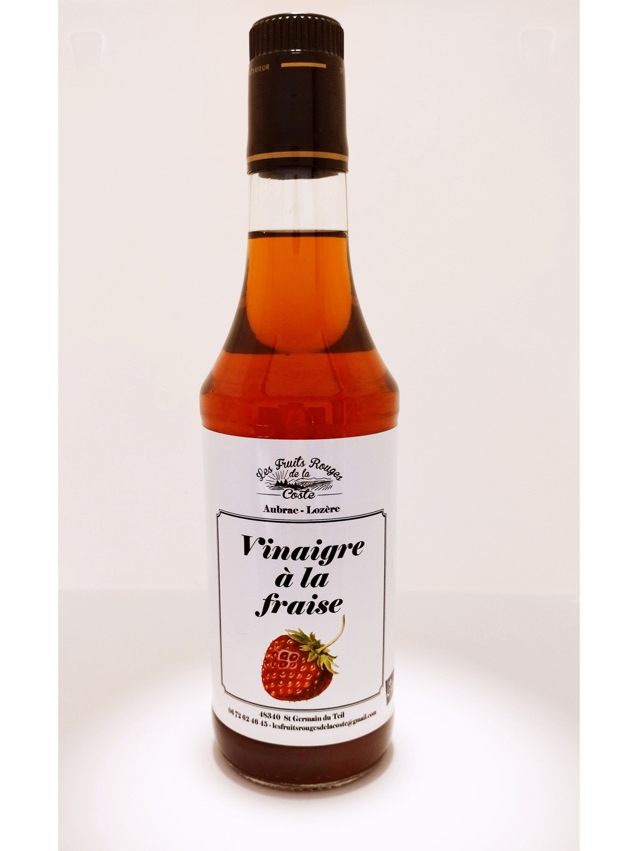 Vinaigre Fraise de Lozère - Les fruits rouges de la Coste
