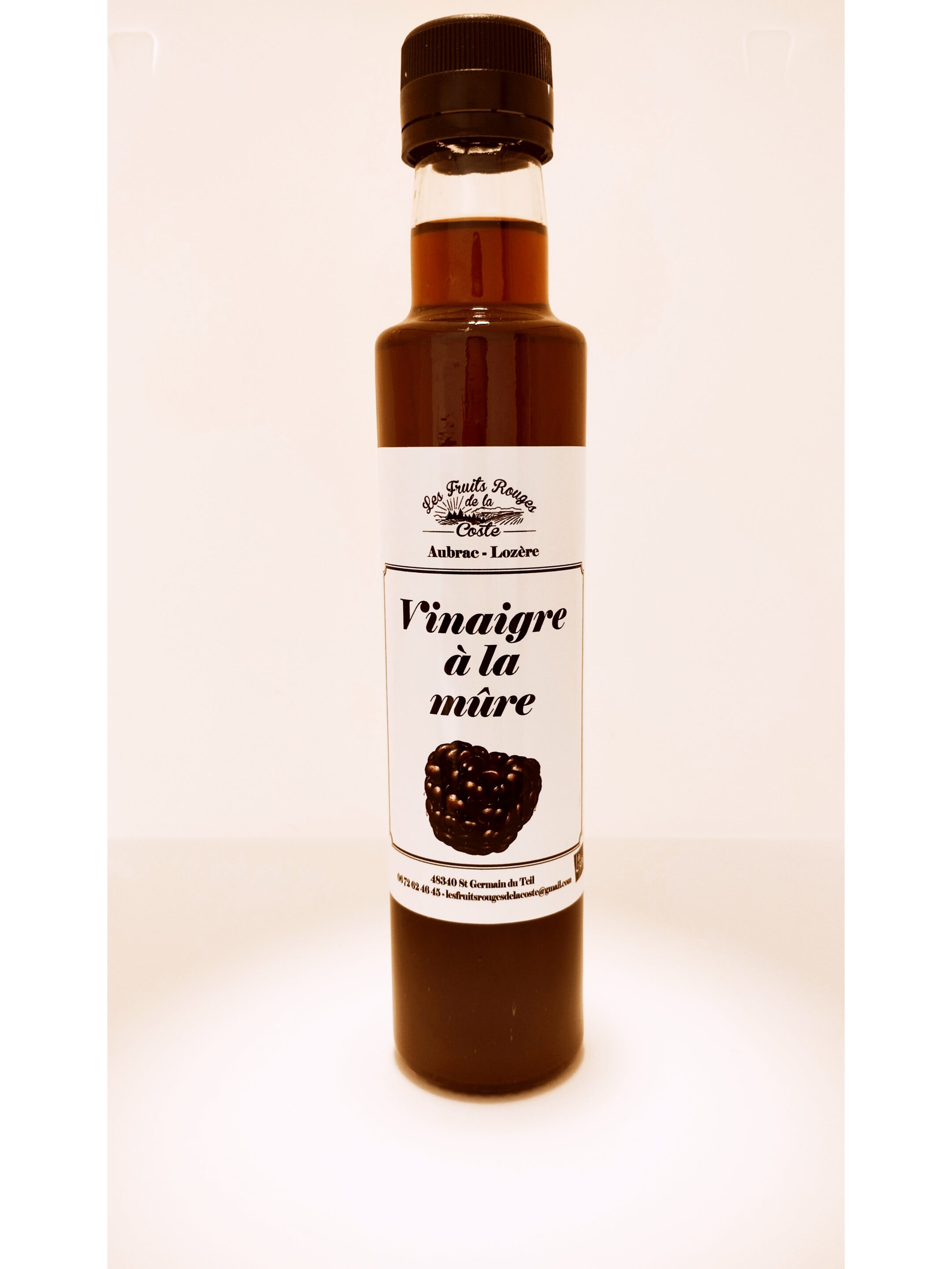 Vinaigre Mûre de Lozère - Les fruits rouges de la Coste